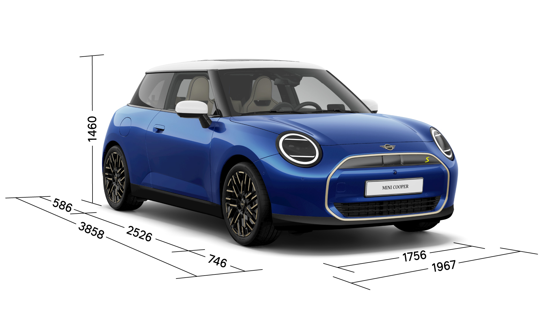 MINI Cooper Electric – Afmetingen